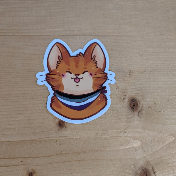 Asexual Pride Kitty Sticker Kitties And Cream