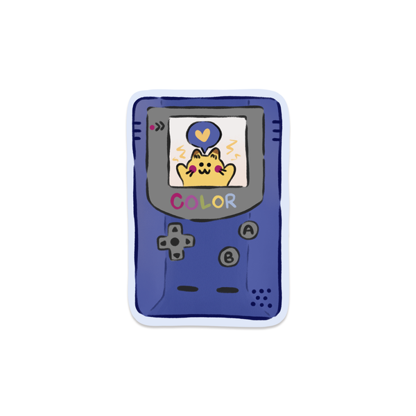 Catboy Gameboy Color Vinyl Sticker | Kitties & Cream