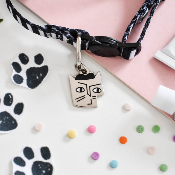 Pablo Picatso Famous Artist Portrait Breakaway Cat Collar with Charm ...