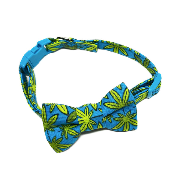 Meowie Wowie Cat Collar with Bow Tie | Kitties & Cream