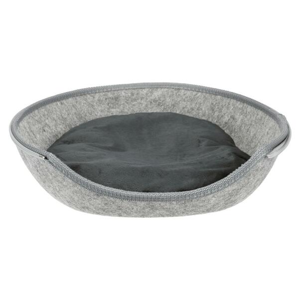 TRIXIE Luna Felt Cat Cave Pet Bed | Kitties & Cream